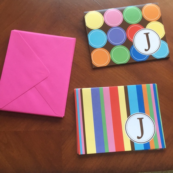 Office | Stationary Letter J Note Set | Poshmark